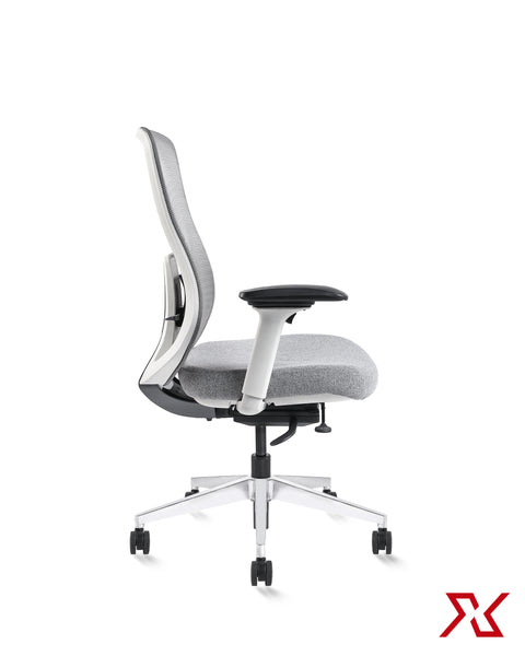 Alex Medium Back Max (White Chair) – Exclusiff Seating Sytems